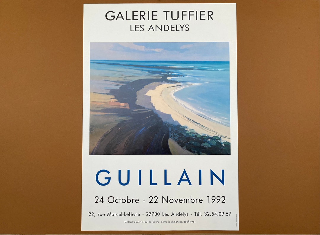 French Exhibition Poster Guillain | Original Gallery Art Print ...