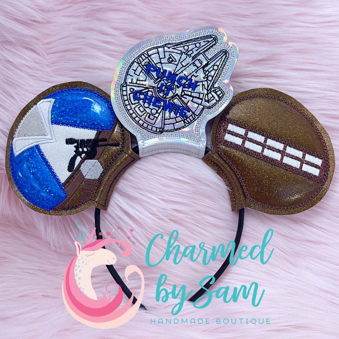 Han Solo Chewbacca Millennium Falcon Mouse Ears, Chewie, Adult Child ...