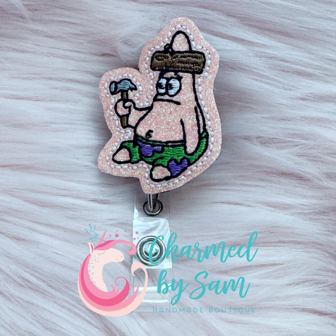 Patrick Star Spongebob Badge Reel, Funny Badge Reel, Medical Field ...