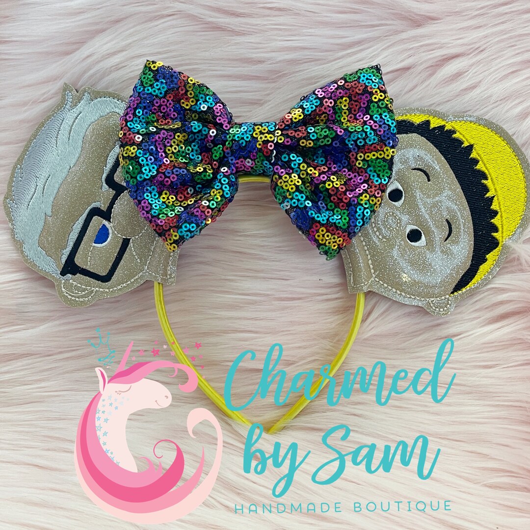 Glitter Carl Russell UP Inspired Mouse Ears, Balloon House, Adventure ...