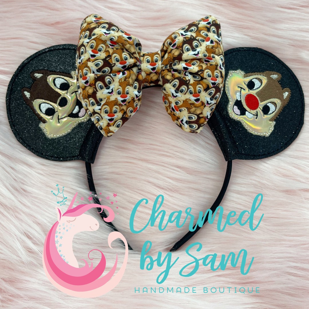 Chip & Dale Inspired Mouse Ears Headband, Chipmunks, Chip and Dale ...