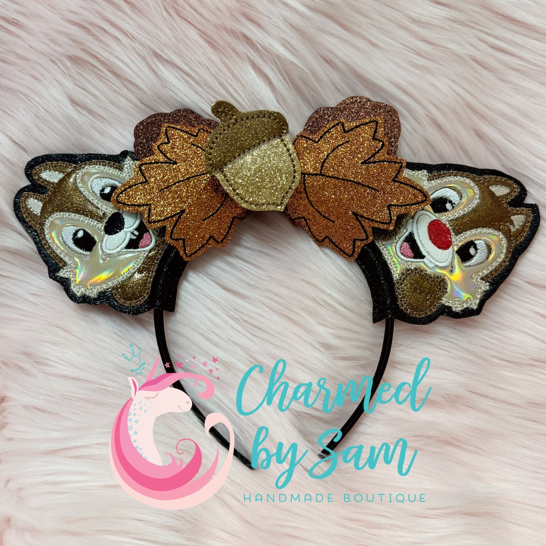 Chip & Dale Inspired Mouse Ears Headband, Chipmunks, Chip and Dale ...