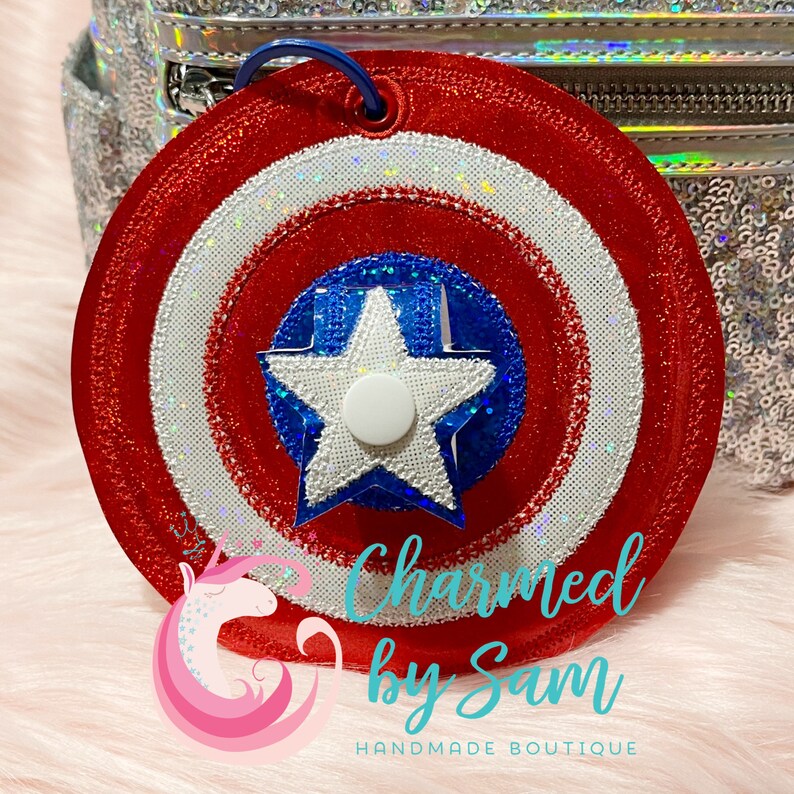 Captain America Shield Super Hero Inspired Mouse Minnie Mickey Ears ...