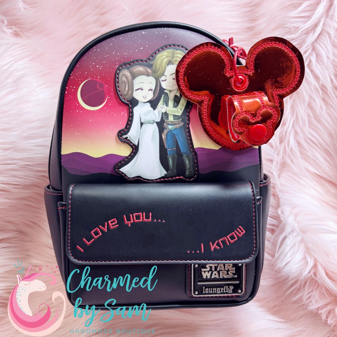 Custom Red Chrome Mirror Vinyl Mouse Ears Clip on Holder Carrier ...