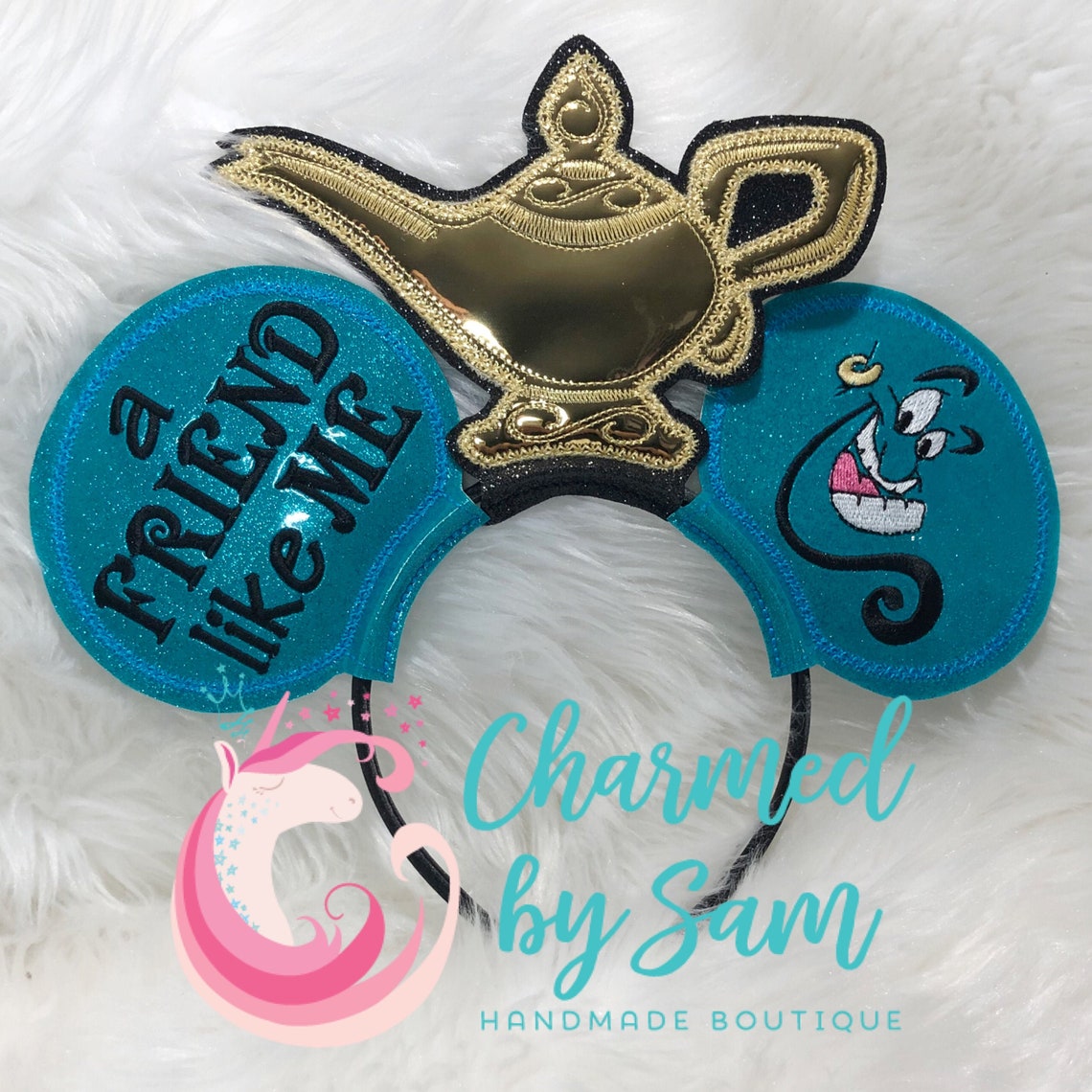 Genie Princess Jasmine Aladdin Minnie Mickey Ears Disney | Etsy