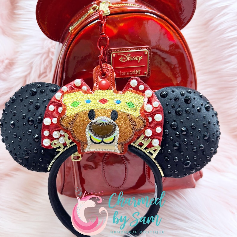 Glitter Prince John Robin Hood Mouse Ears Holder Carrier Inspired Mouse ...