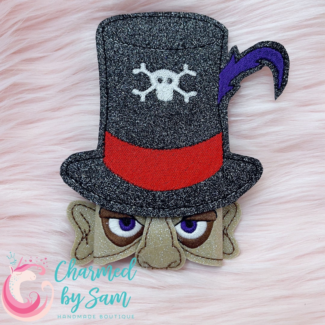 Extra Large Glitter Dr. Falicier, Voodoo Inspired Bow Clip Headband ...