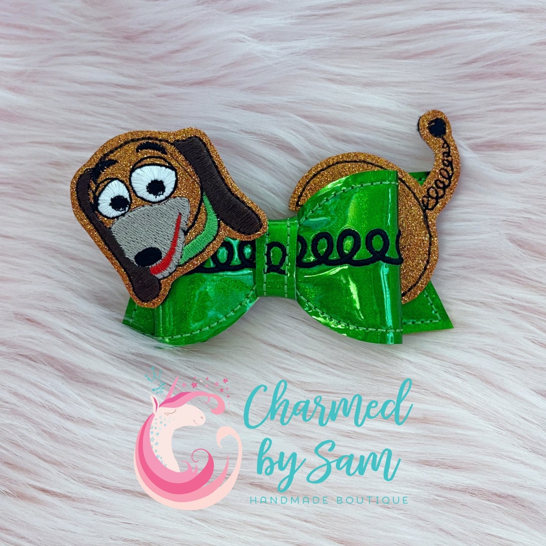 Slinky Glitter Bow, Toy Story Inspired Bow, Pixar Inspo, Buzz Woody ...