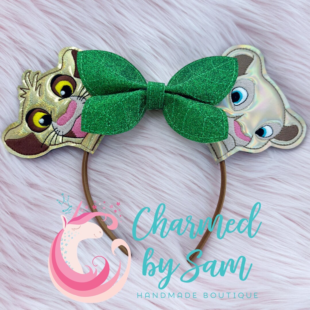 Glitter Simba Nala the Lion King Inspired Mouse Ears Headband, Simba ...