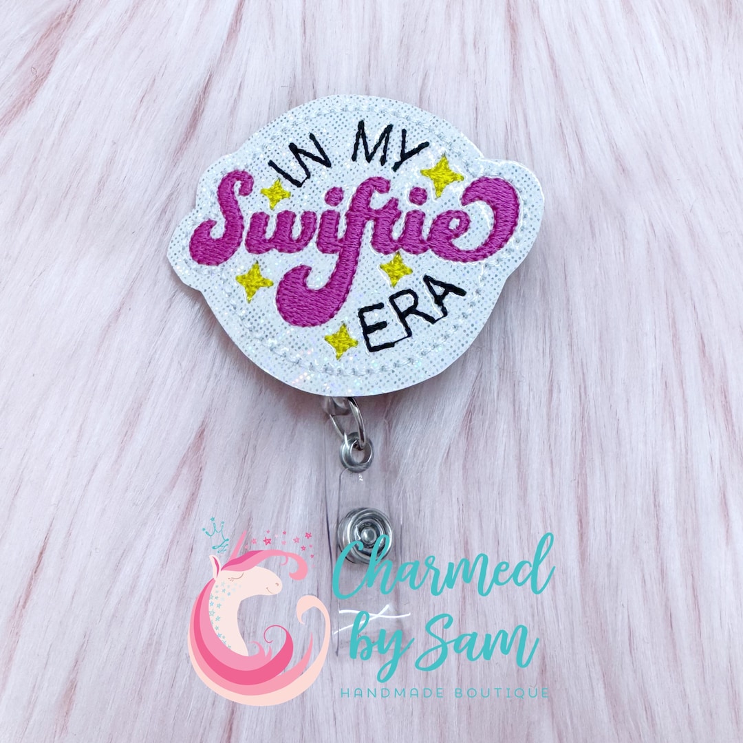 Blonde Singer Era Version Retractable Badge Reel, Eras Swiftie Chiefs ...