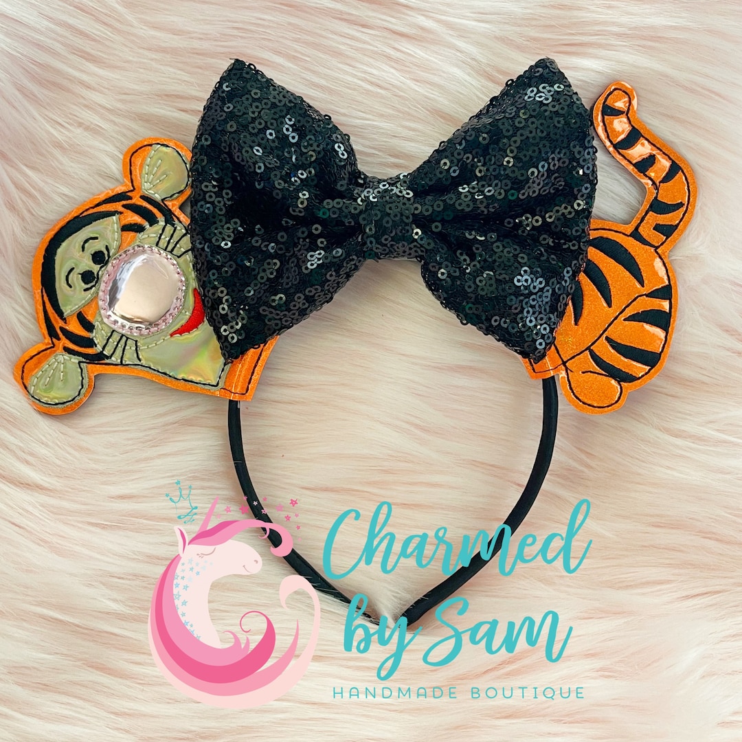 Holo Glitter Tigger Inspired Ears Headband, Pooh Ears, Tigger Ears, 100 ...