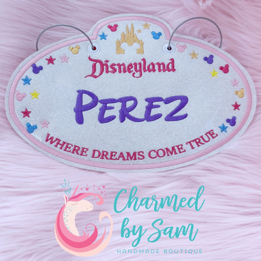 Choose Your Own Colors Custom Glitter Castle Park Stroller Tag ...