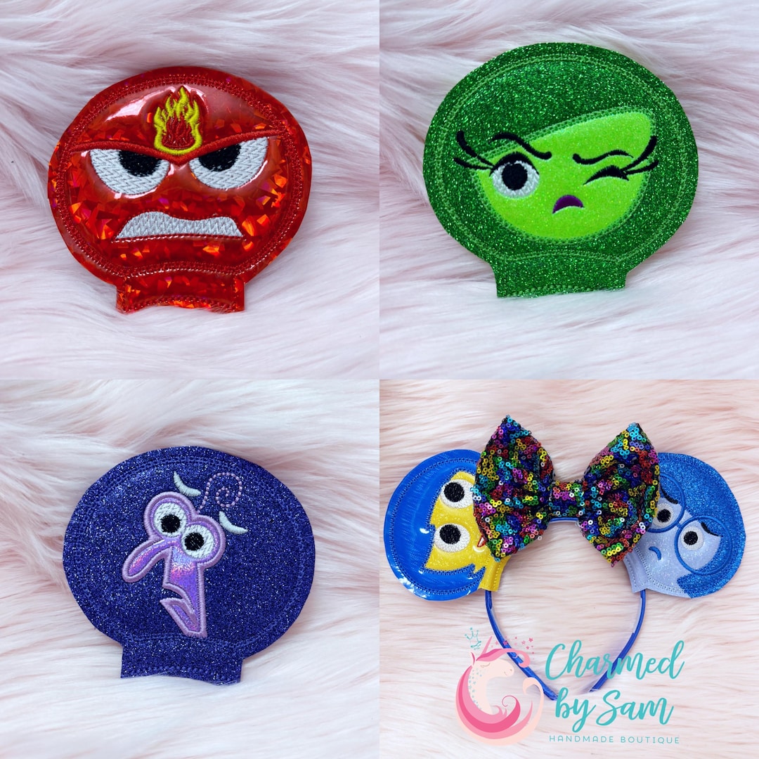 Glitter Emotions Inside Out Inspired Mouse Ears, Adult Child Headband ...