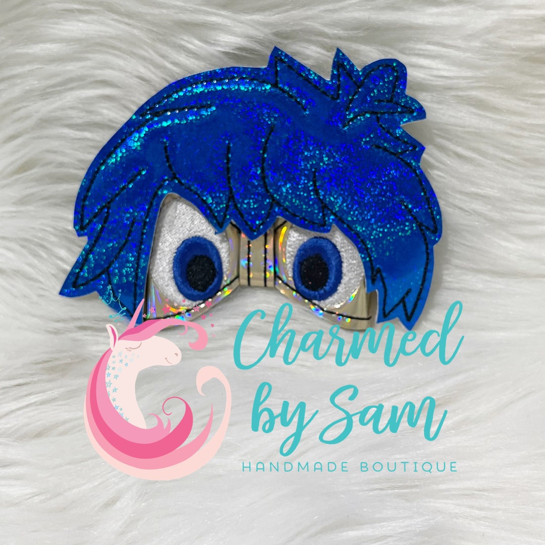 Joy Emotions Inside Out Inspired Bow, Inspired Glitter Bow Clip ...