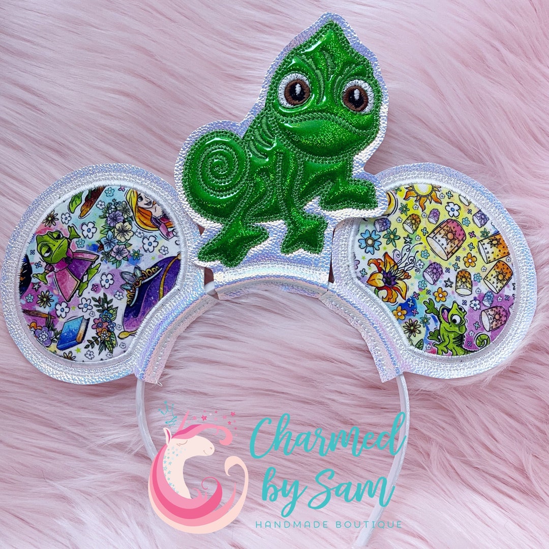 Pascal Rapunzel Tangled Inspired Minnie Mickey Ears, Chameleon ...