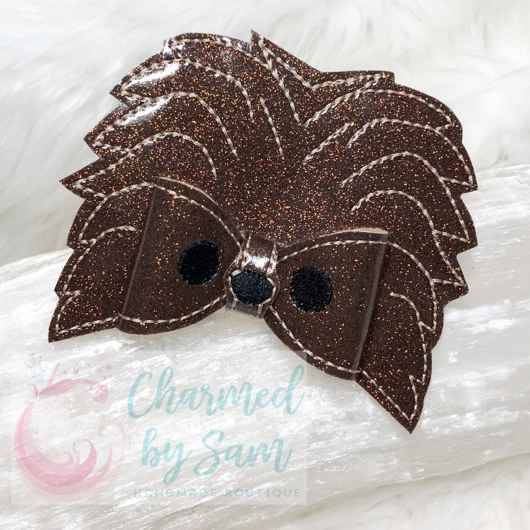 Chewbacca Inspired Bow, Chewie, Yoda Inspired Bow, Star Wars Bow, Space ...