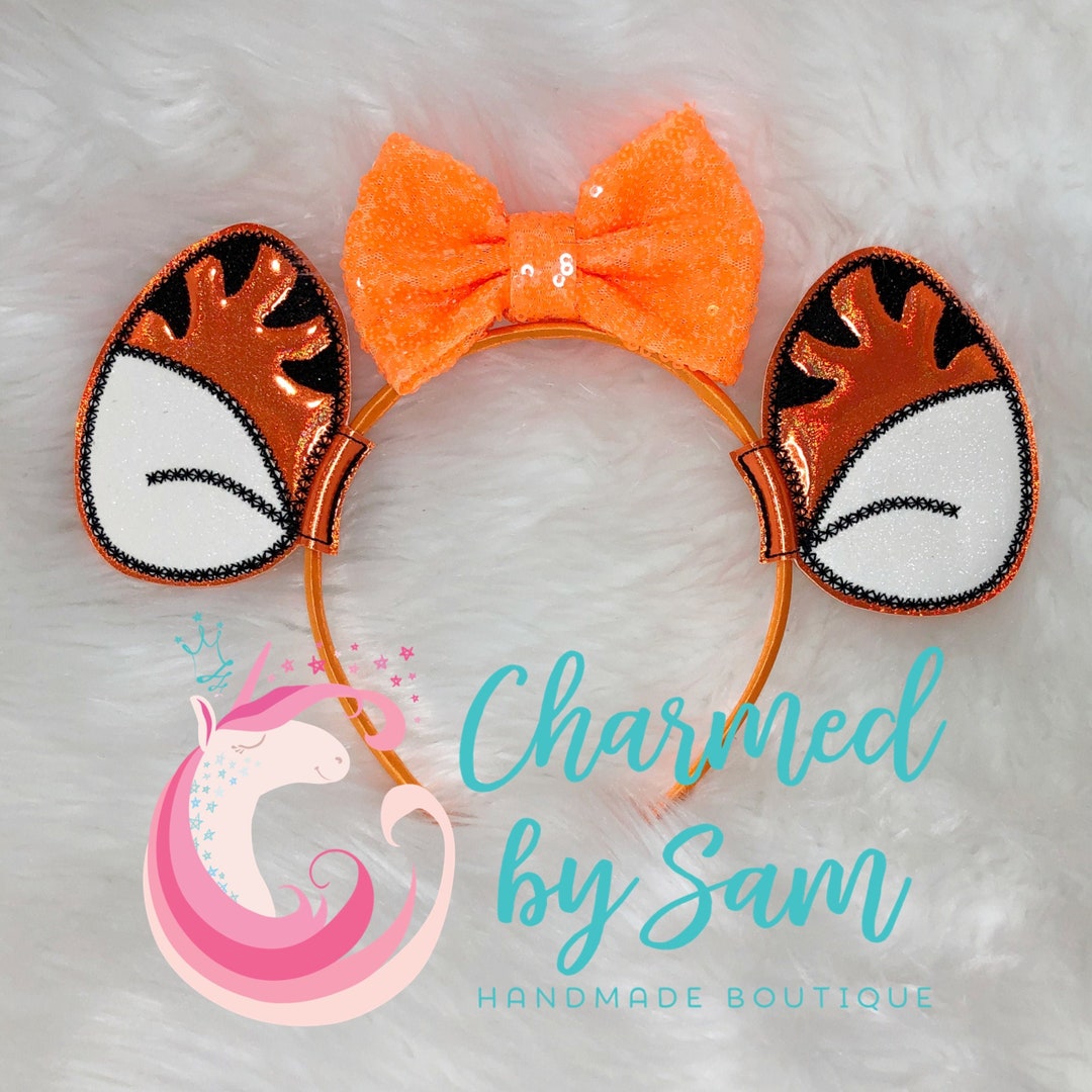 Holo Glitter Tigger Inspired Ears Headband, Pooh Ears, Tigger Ears, 100 ...