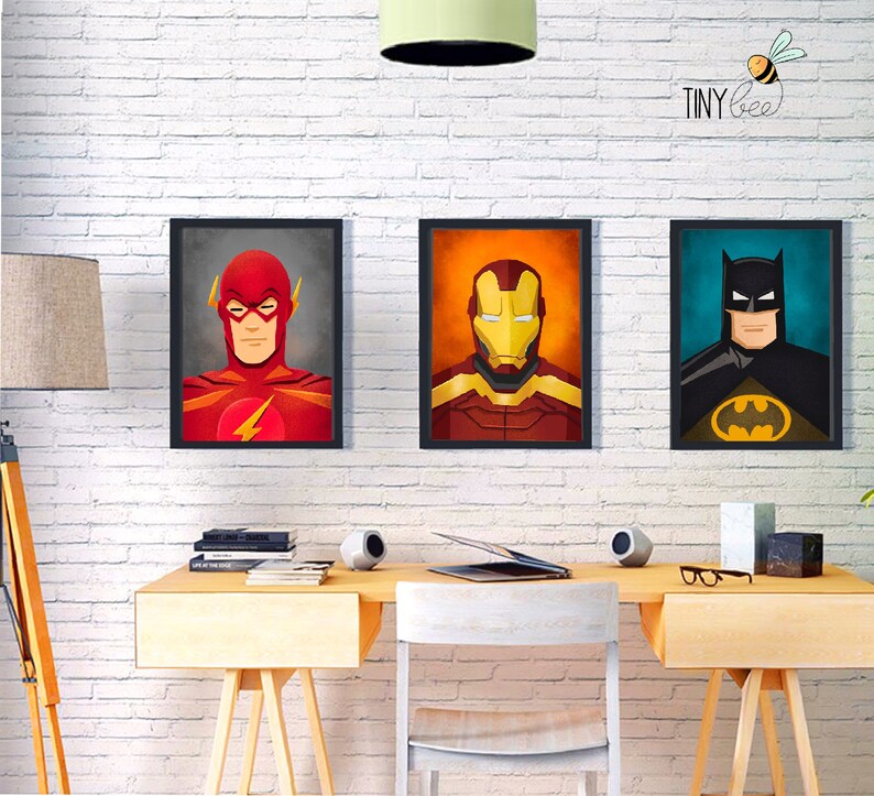 Super Hero’s Frames, Printable Artwork - Etsy