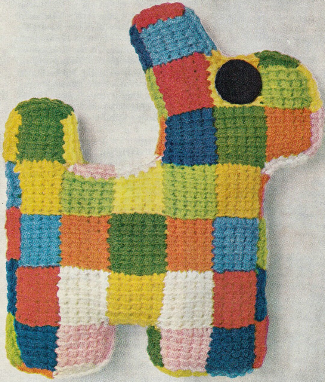 Crochet Soft Toy Pattern, Crochet Animal Pattern, Patchwork Dog Pattern ...