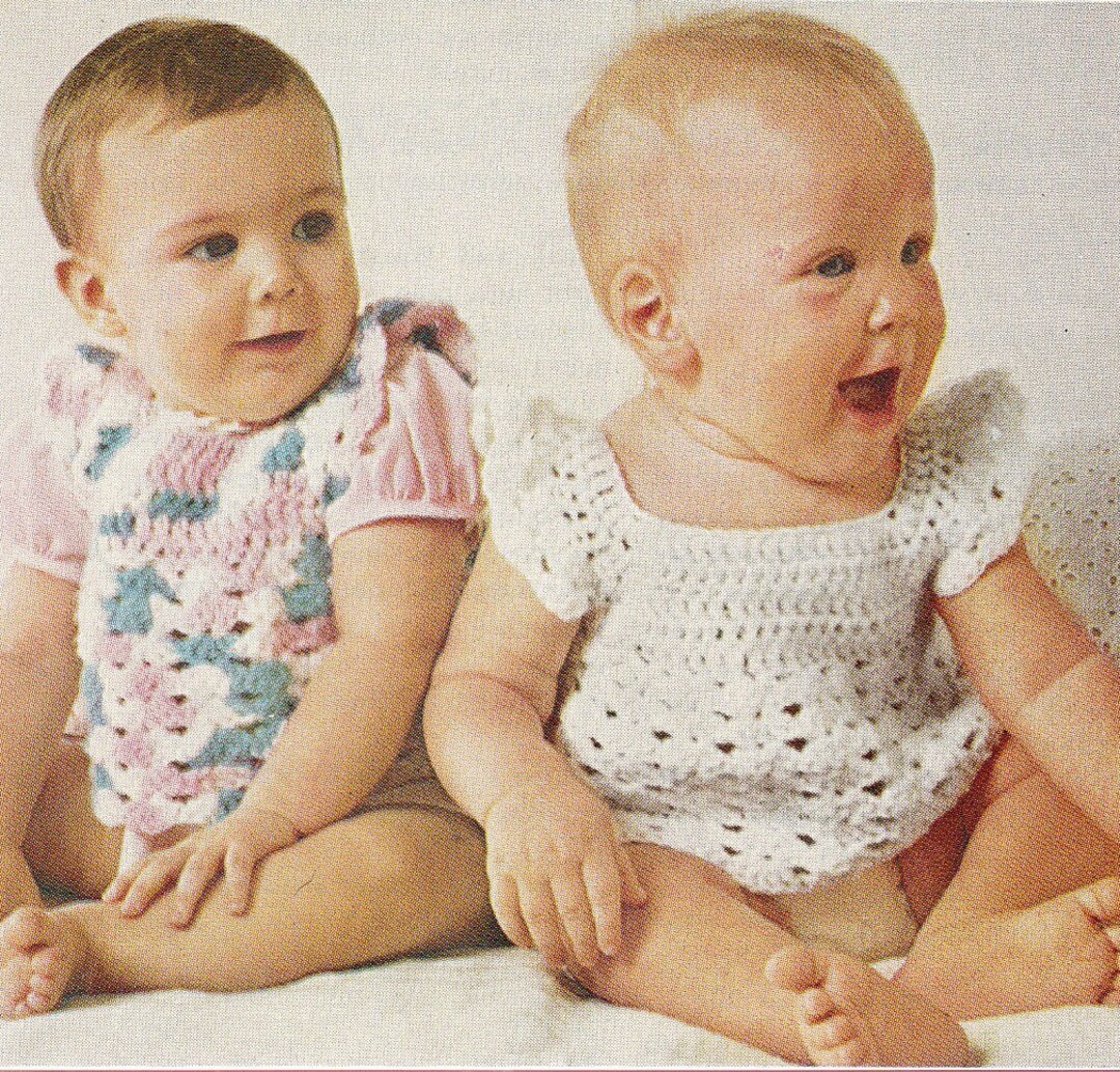 Crochet Pinafore Pattern, Crochet Toddlerpattern,size 6 Months, 1 and 2 ...