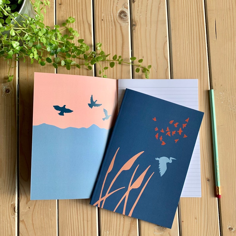 Bright Bird Notebooks, A5. Single Notepad or Mixed Pack of Five ...