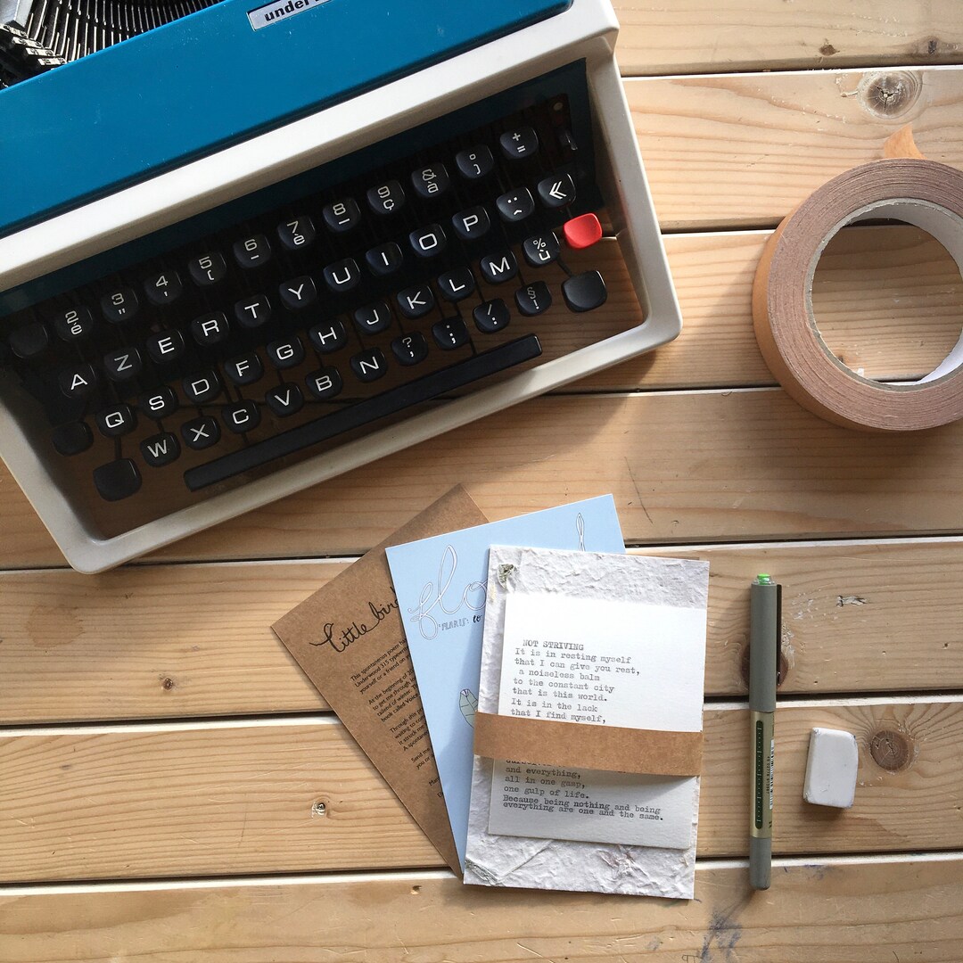 Spontaneous Typewritten Original Poem by Elisabeth Pike, Personalized ...