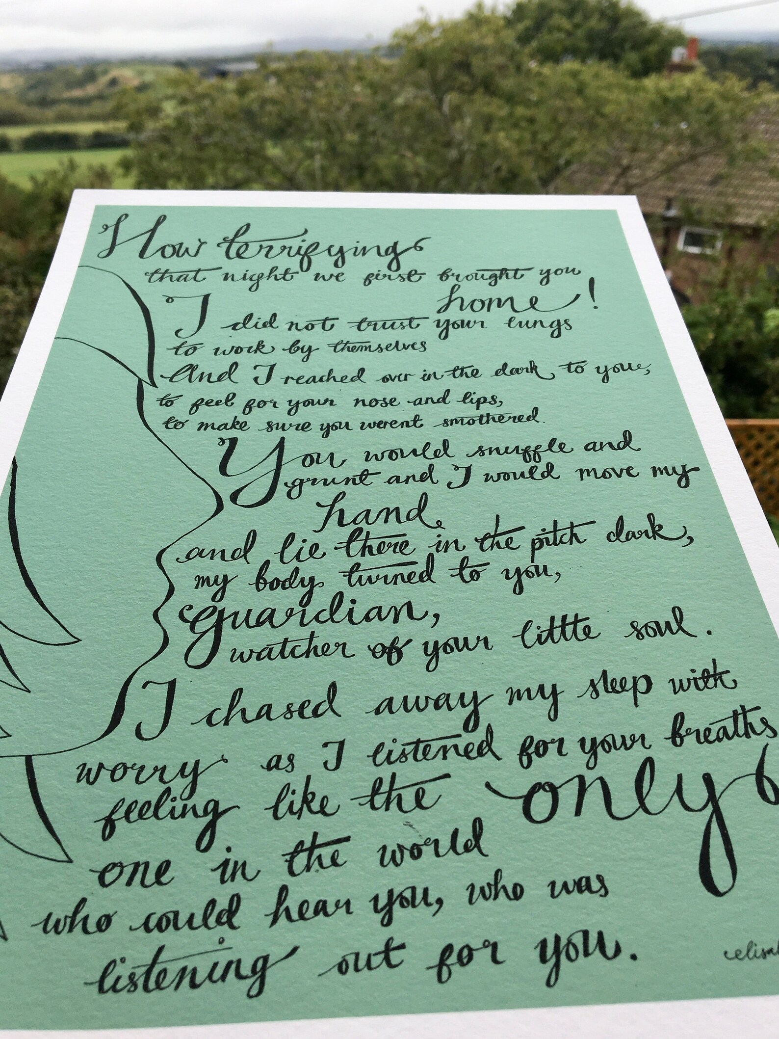 How Terrifying, Original Poem by Elisabeth Pike, Motherhood Poem ...