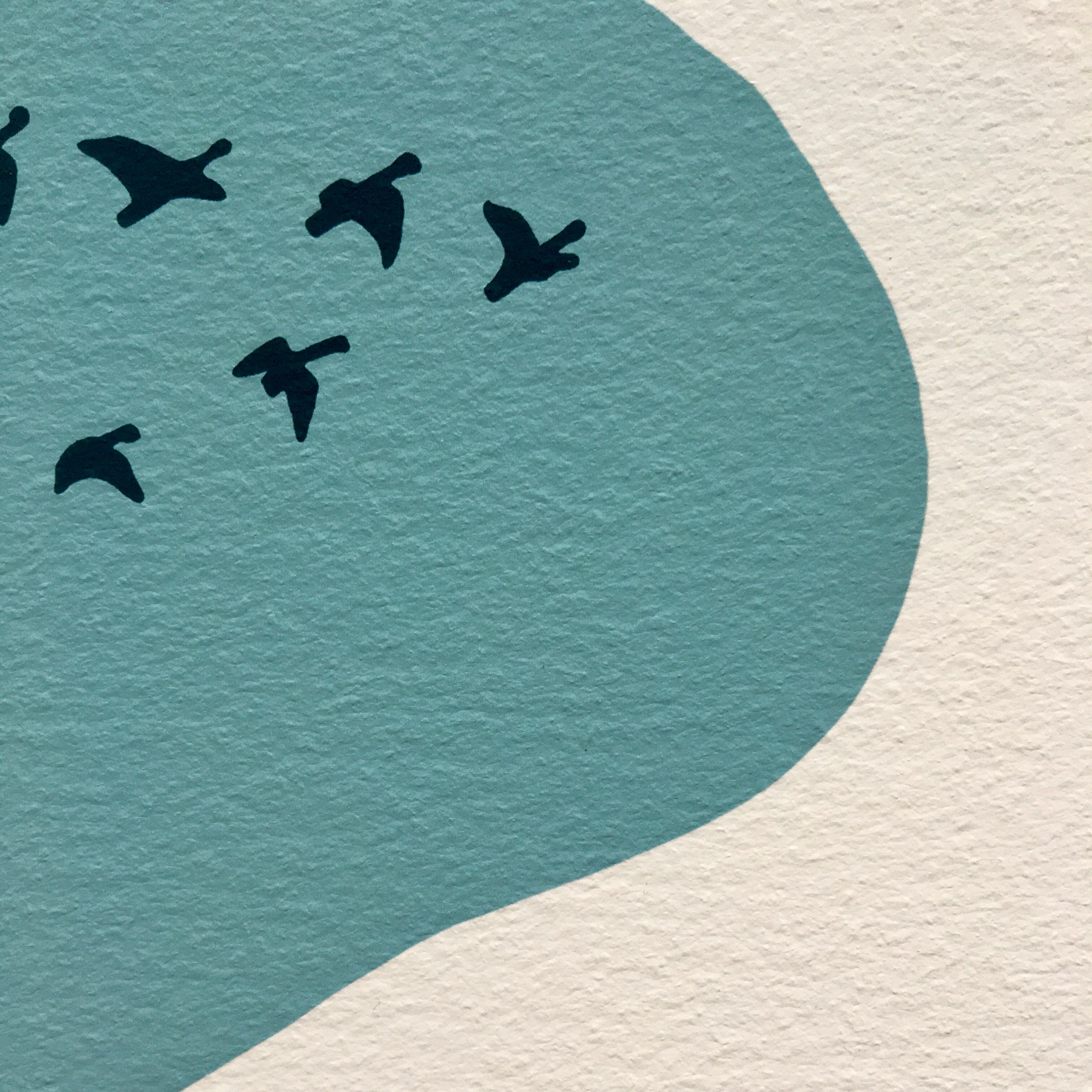 Flock of Geese Flying Poem Print, Typewriter Poem Print, Original Poem ...