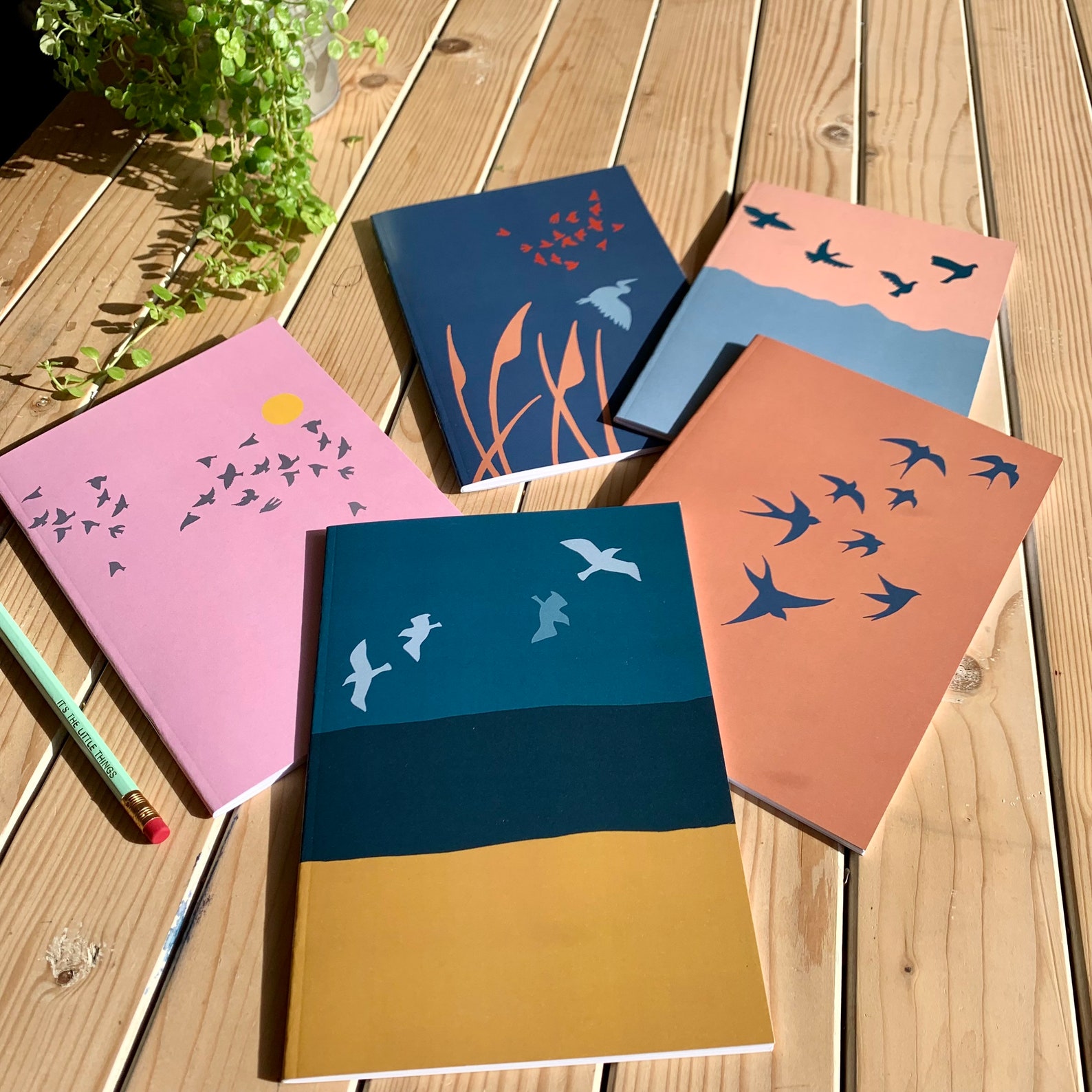 Bright Bird Notebooks, A5. Single Notepad or Mixed Pack of Five ...