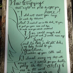 How Terrifying, Original Poem by Elisabeth Pike, Motherhood Poem ...