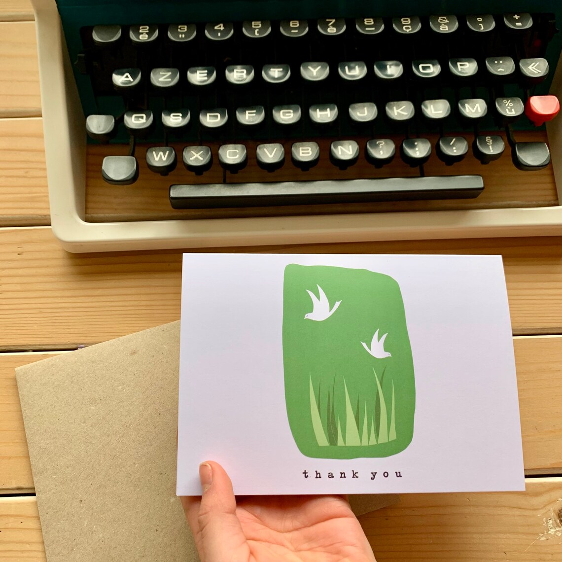 10 X Thank You Cards Pack With Kraft Envelopes Bird Thank You - Etsy