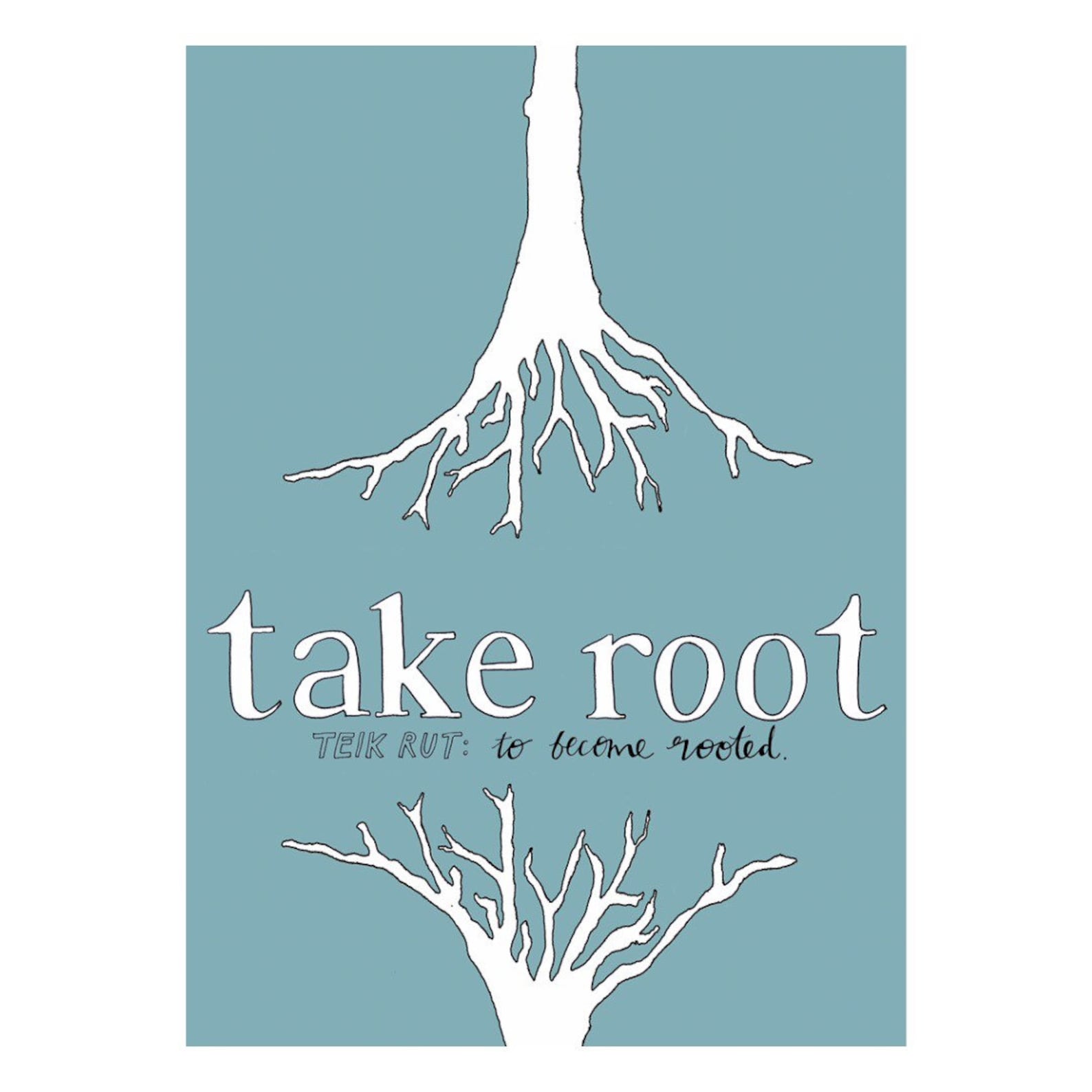 Take Root Tree Roots Illustration Botanical Positive - Etsy