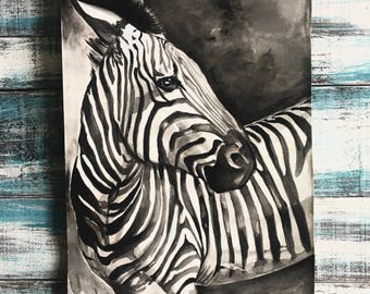 Zebra art | Etsy