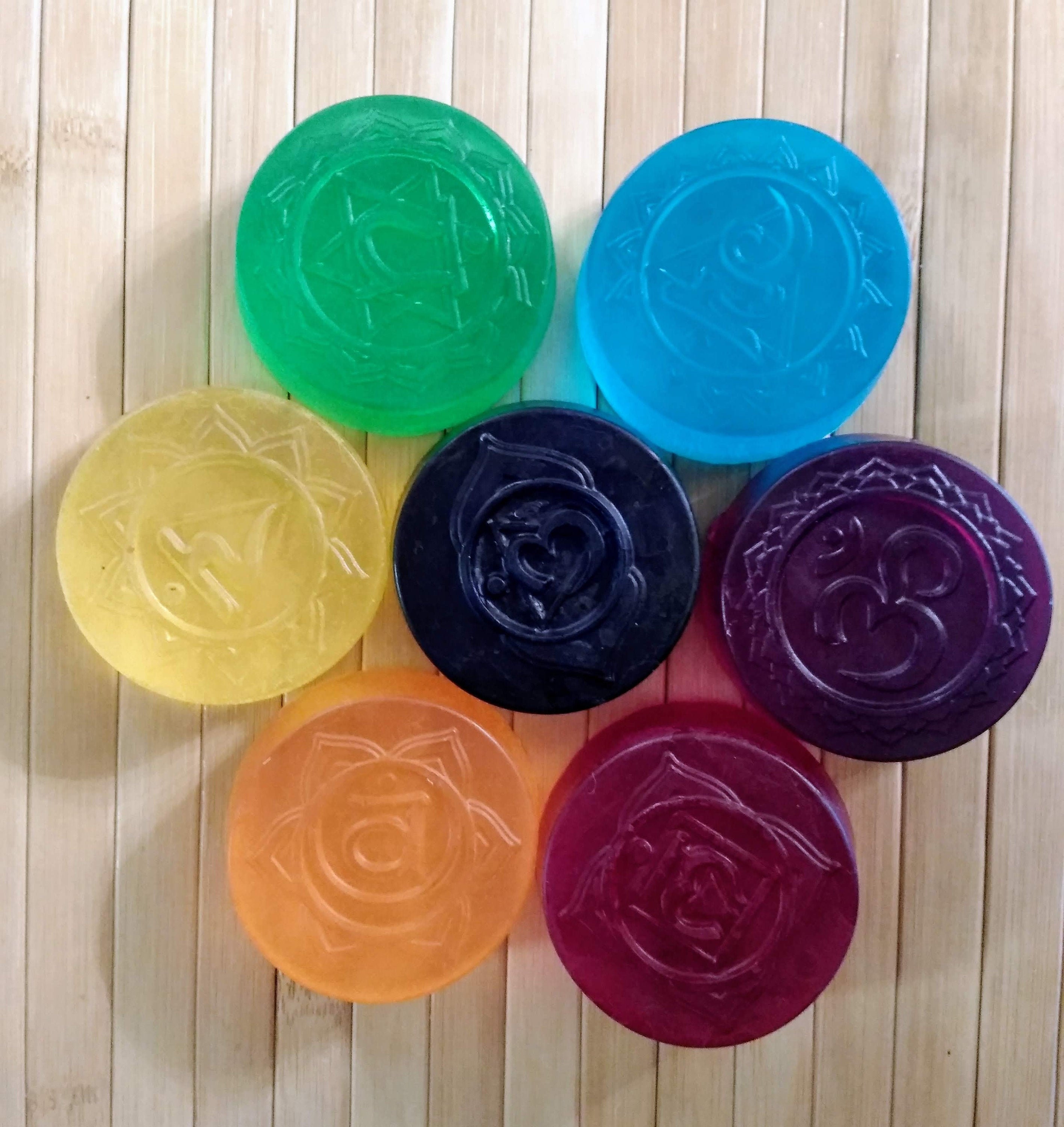 7 Chakra Soaps Made the Correct Way With Their Specific Colors - Etsy