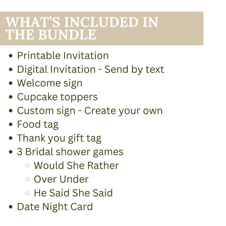 Wildflower Bridal Shower Invitation Bundle (digital Download) - Etsy