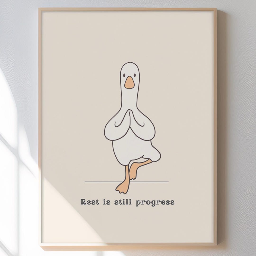 Trying Still Counts Printable Gentle Motivation Wall Art, Instant ...