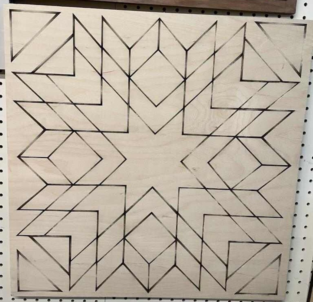 Polygon Barn Quilt (physical Product) - Etsy