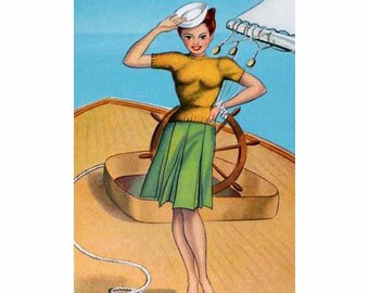 Marines pin up girl | Etsy