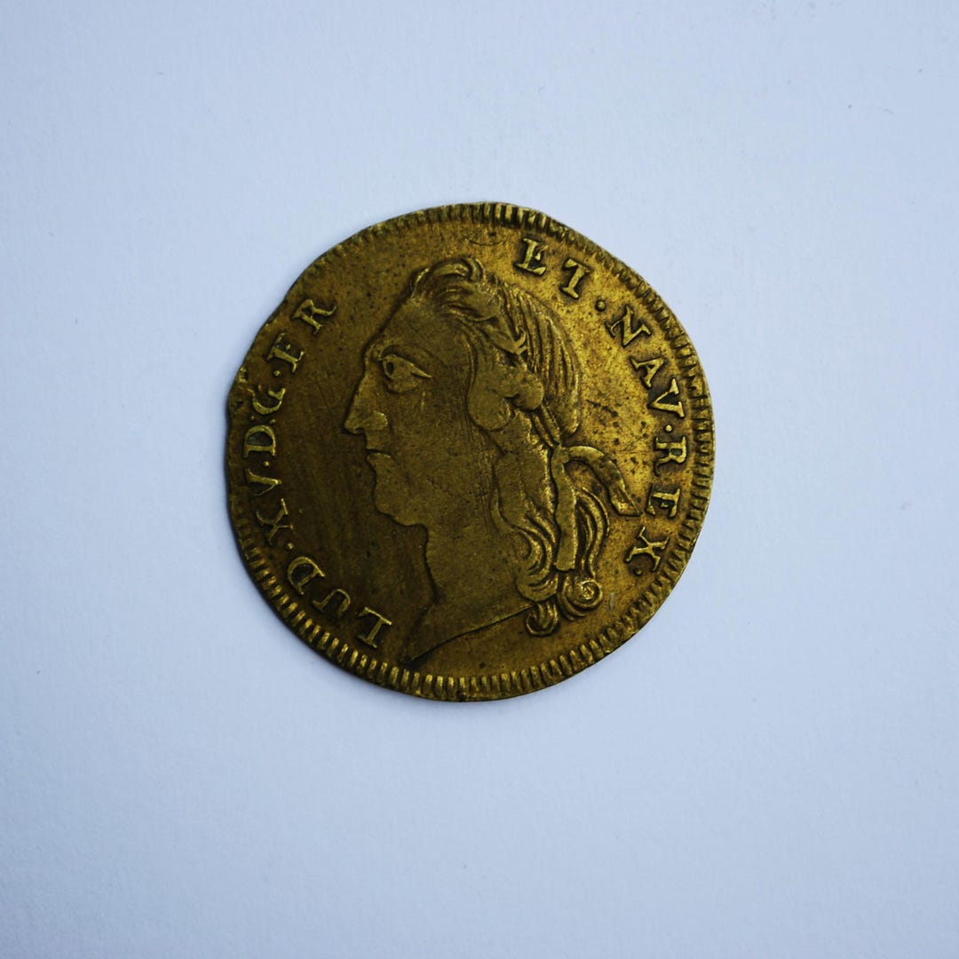 1723 Louis XV French Jeton / Medal – “remis 23 Oct 1723” – Antique ...