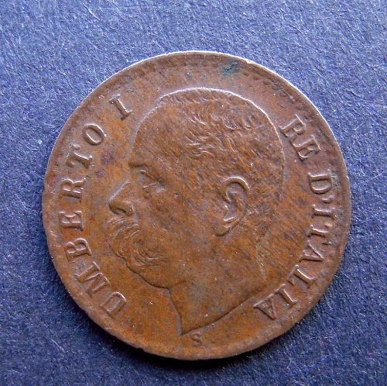 Old Coin ITALY Coin 1 CENTESIMO 1895 Umberto I Re D Italia R - Etsy