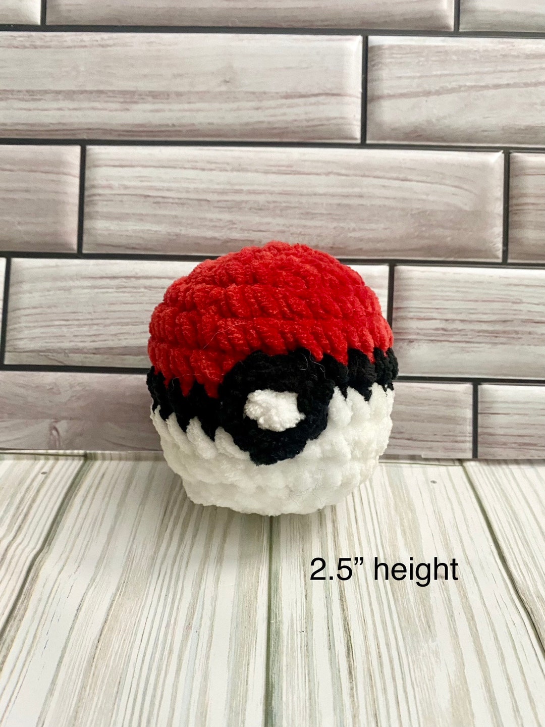Small Crochet Pokeball - Etsy