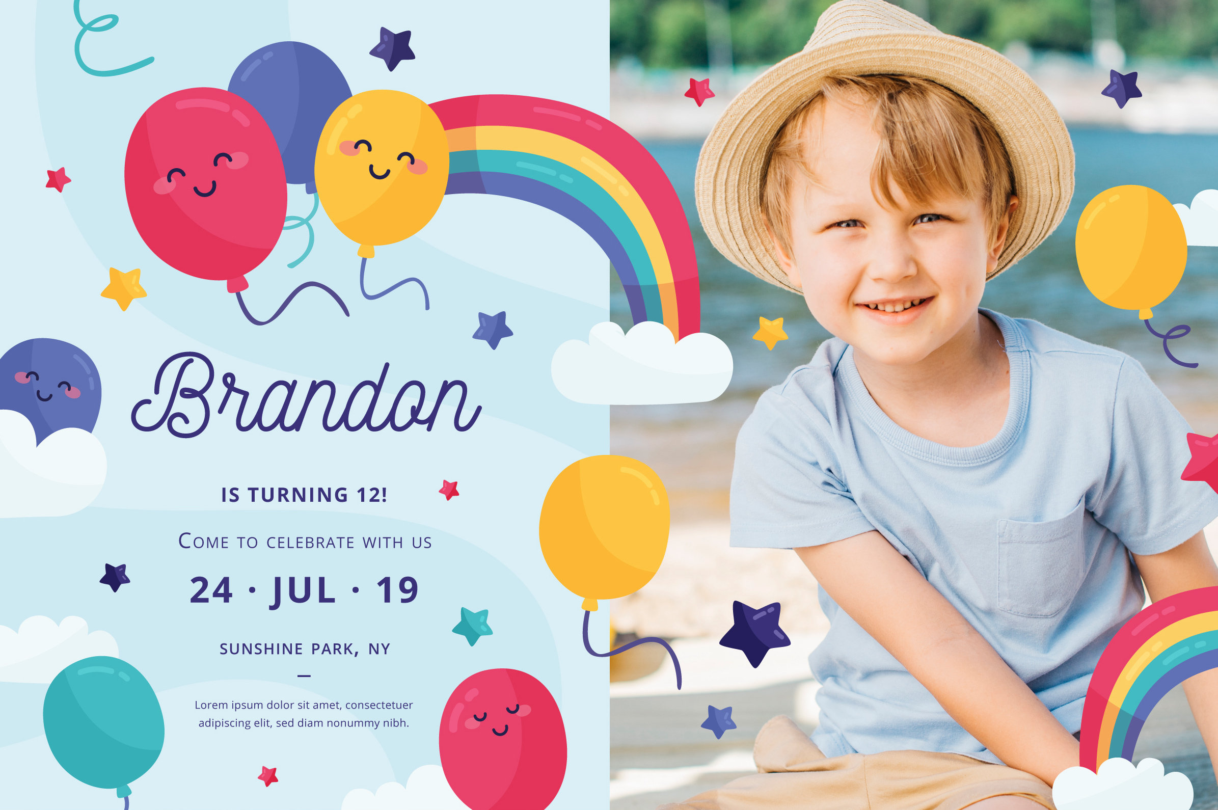 Birthday Invitation | Birthday Invitation Printable | Digital Birthday ...