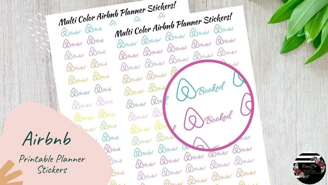 Airbnb Stickers for Planner Printable Planner Stickers, Bullet Journal ...