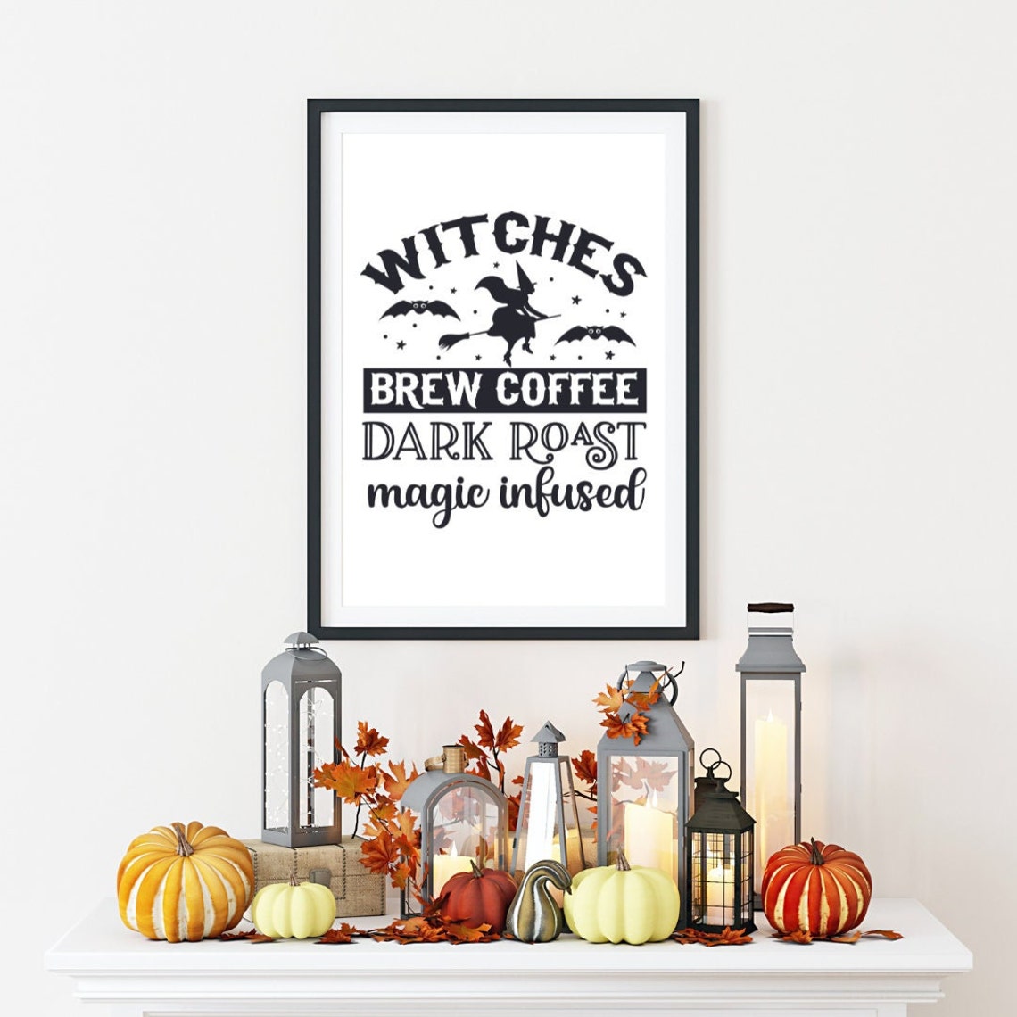 Halloween Witch Brew Coffee Poster: Spooky Wall Decor Art - Etsy