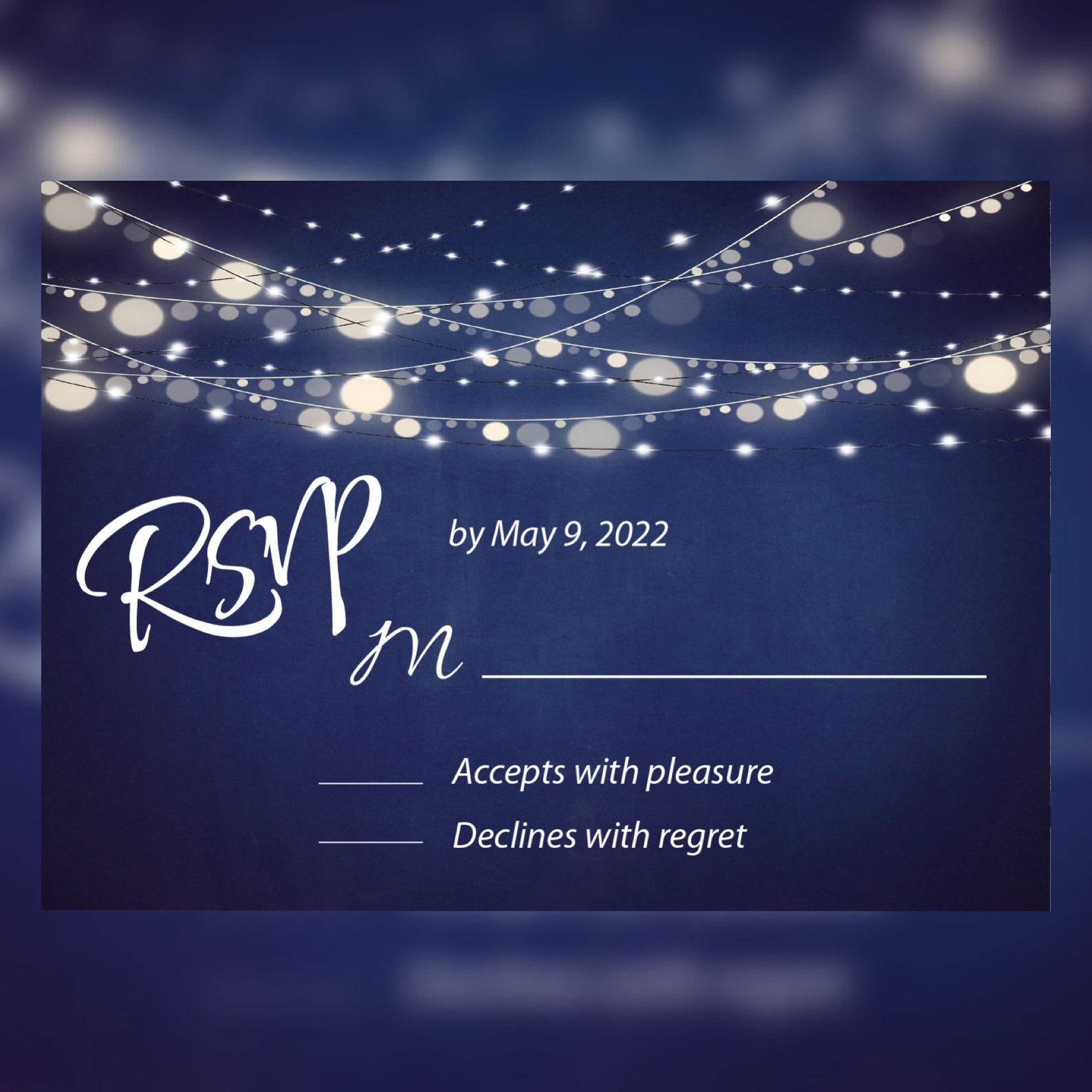 Stringlights Wedding Invitation Printable! - Etsy