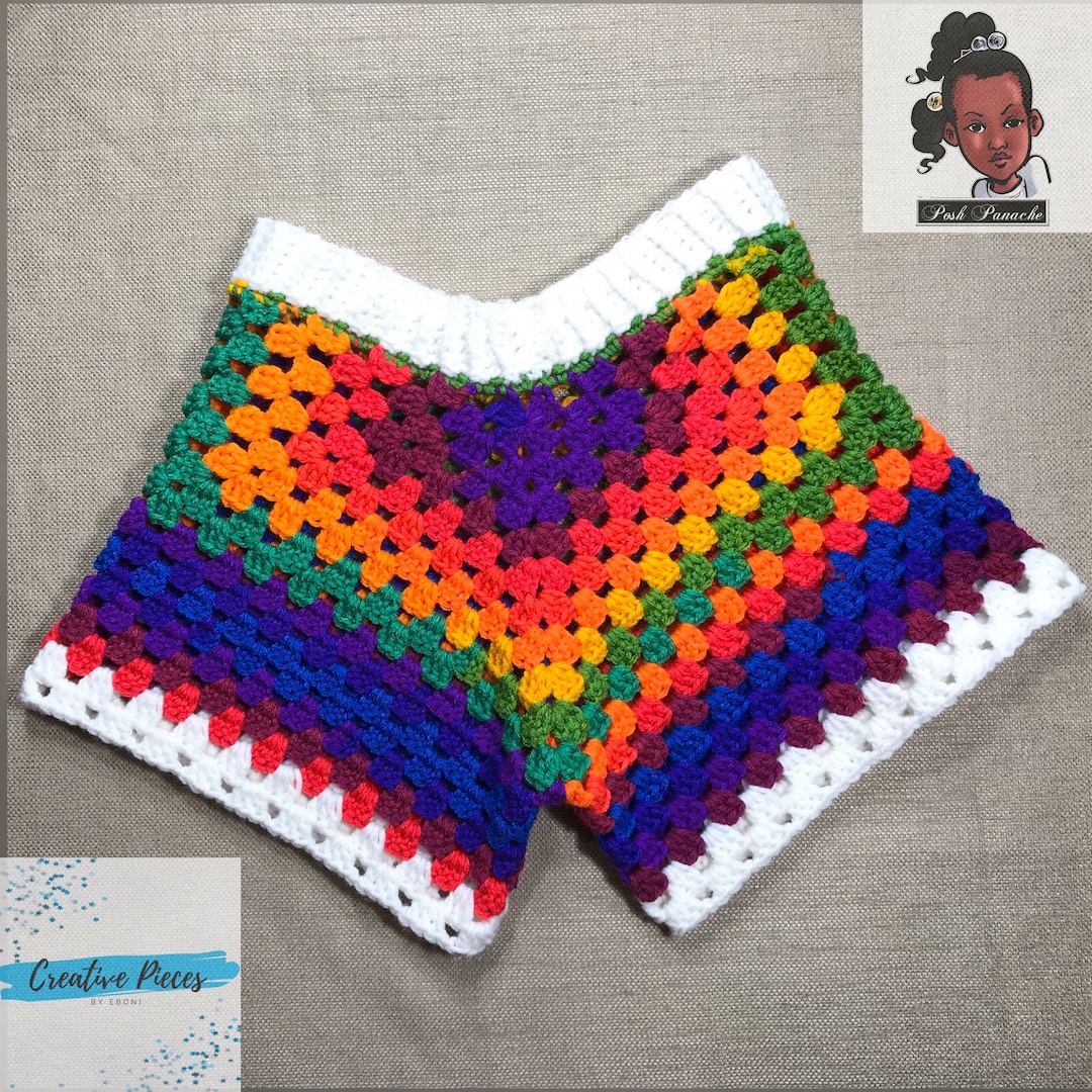 PATTERN Granny Square Shorts - Crochet Shorts - Crochet Pattern - Etsy