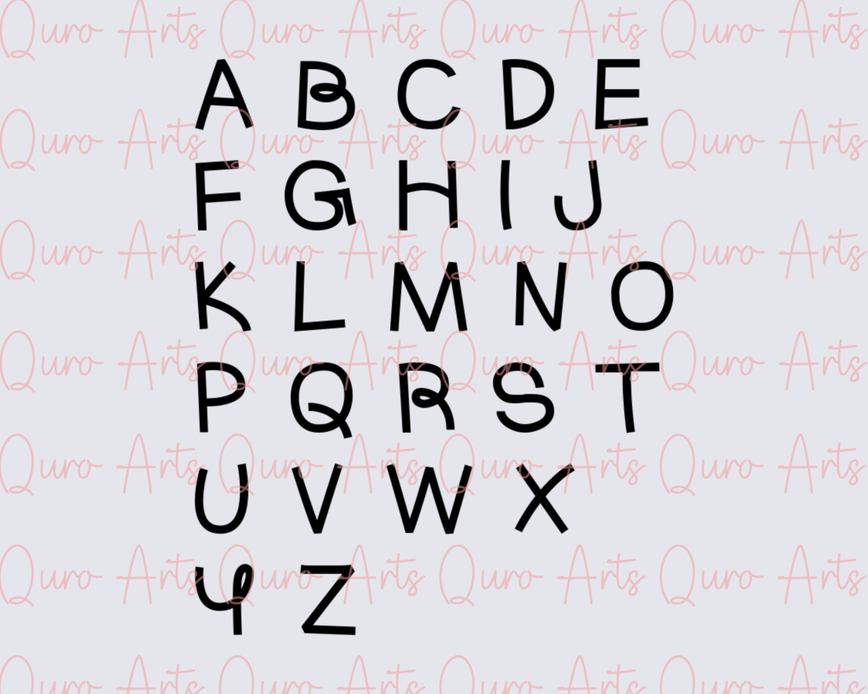 SVG Bundle, Alphabet SVG, Cricut Cut File, Abc Alphabet Clipart ...