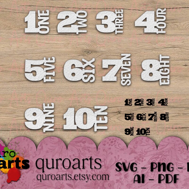 Number Die Cut - Etsy
