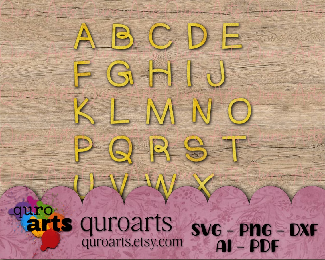 SVG Bundle, Alphabet SVG, Cricut Cut File, Abc Alphabet Clipart ...