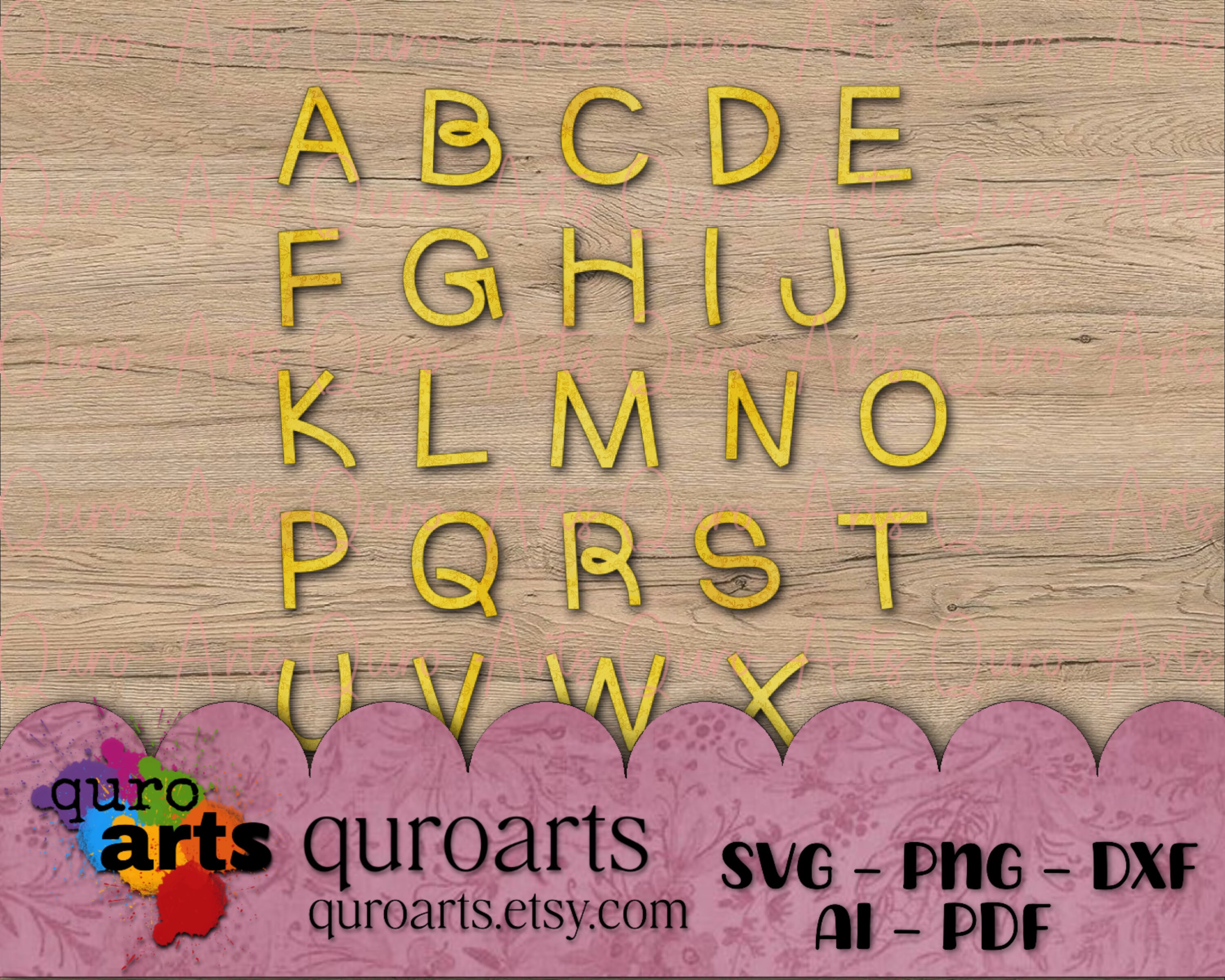 SVG Bundle, Alphabet SVG, Cricut Cut File, Abc Alphabet Clipart ...